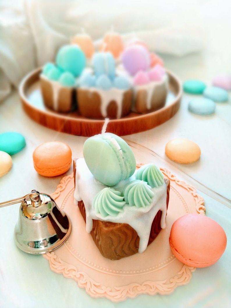 Macaroon Cake Candle100% Natural Soy Waxhandmade Candlehome | Etsy UK