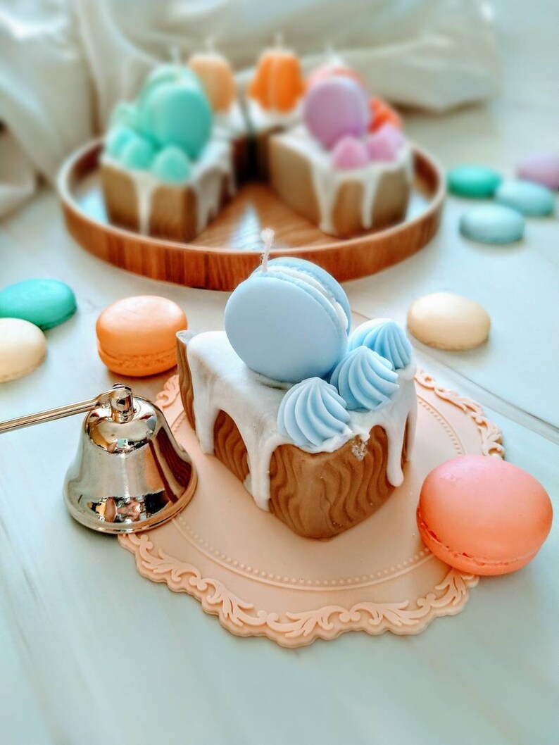 Macaroon Cake Candle100% Natural Soy Waxhandmade Candlehome | Etsy UK