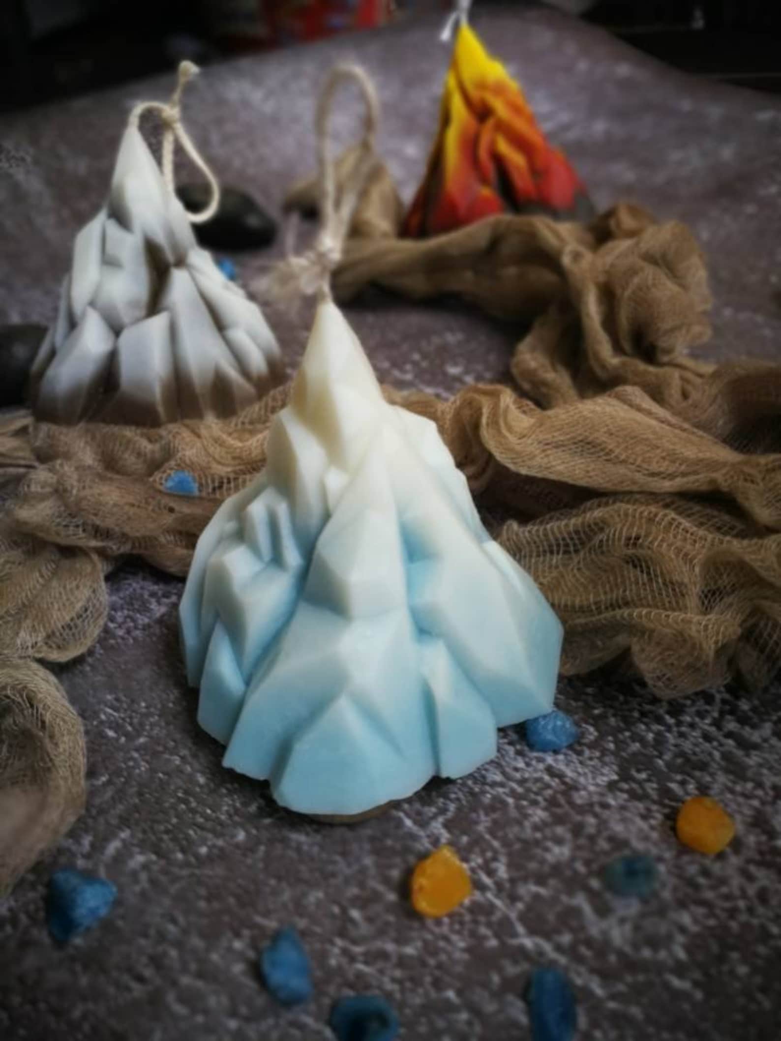Mountain candleiceberg candlevolcano candle handmade | Etsy
