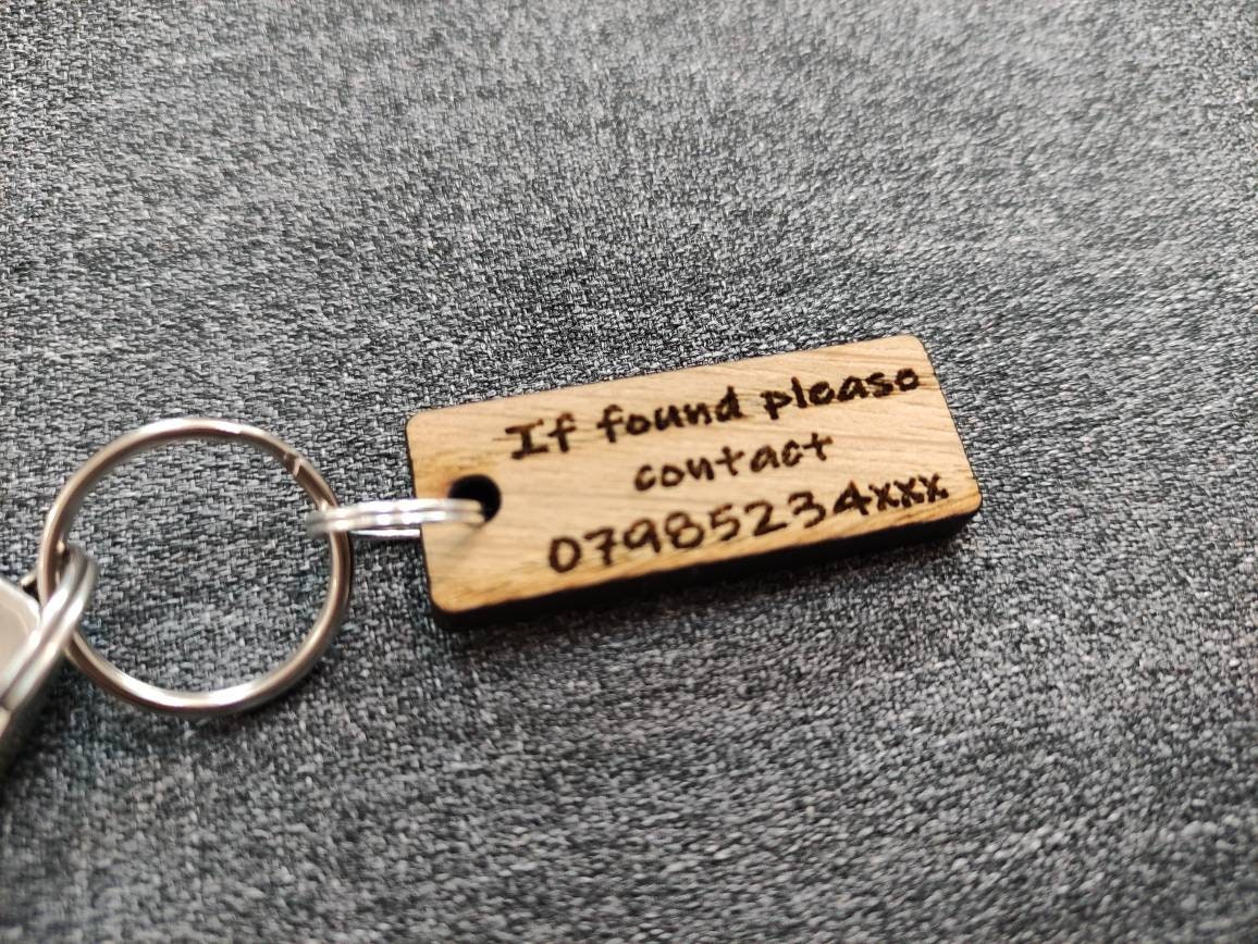 If Found Keyring Lost Keys - Etsy UK