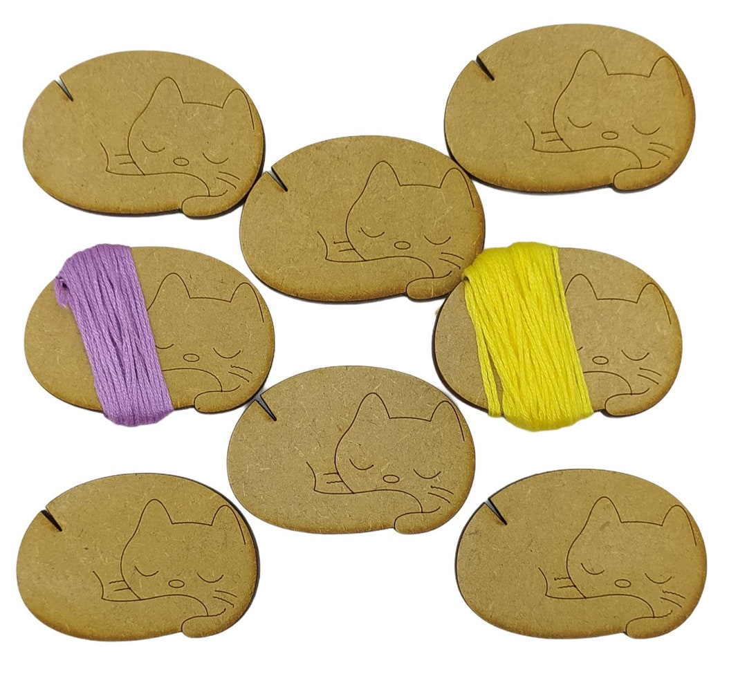 Cat Bobbins Floss Organiser Thread Holder Cross Stitch, Embroidery ...