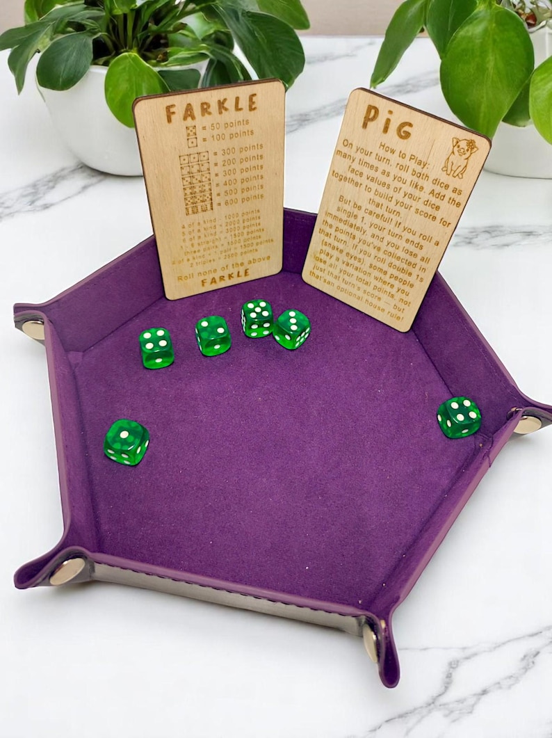 Farkle & Pig Wooden Dice Game Set – Fun for All Ages! - Etsy Canada