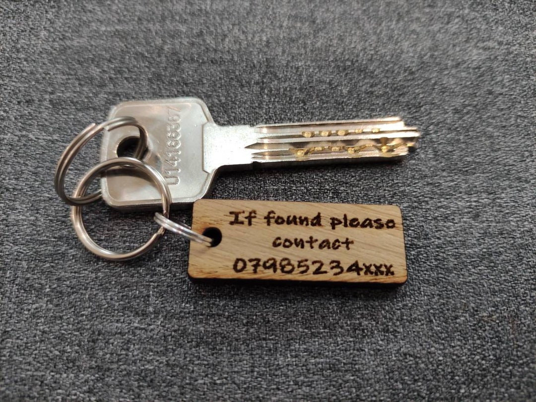 If Found Keyring, Lost Keys - Etsy UK