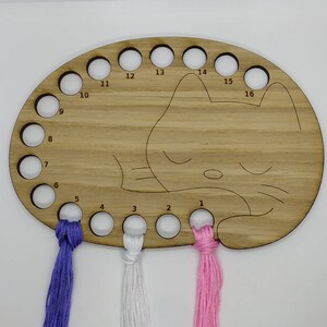 Cat Cross Stitch Thread Holder Organiser, Embroidery Floss - Etsy