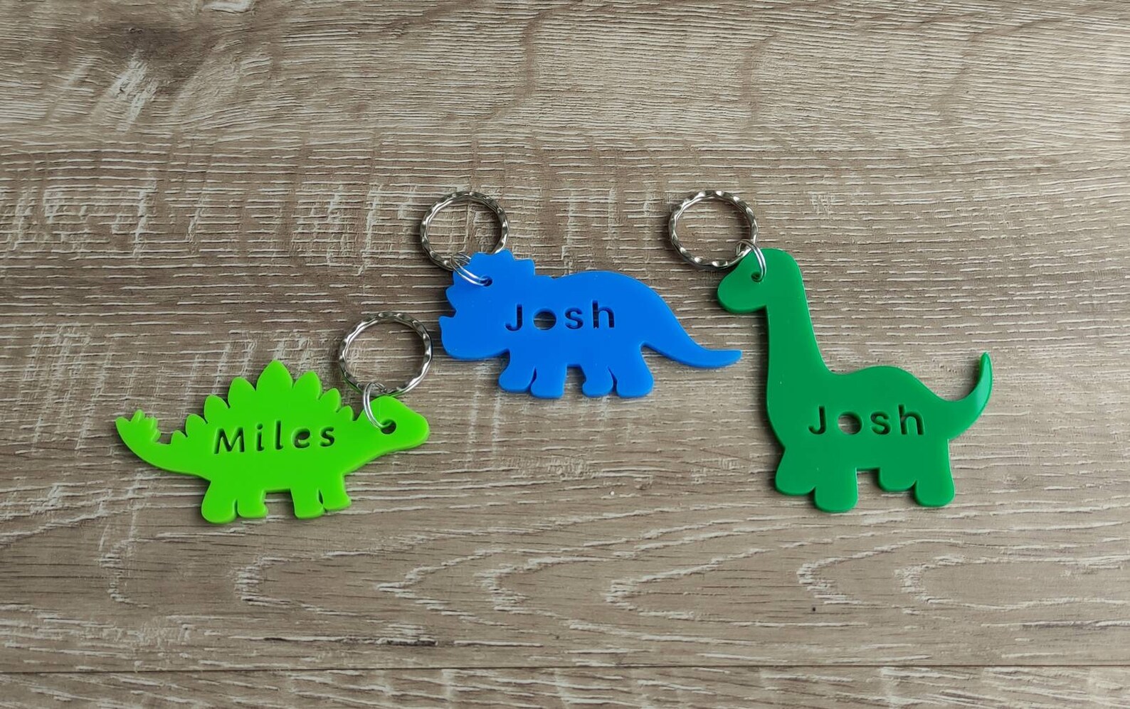 Personalised Dinosaurs Children's Keychain Keyring | Etsy