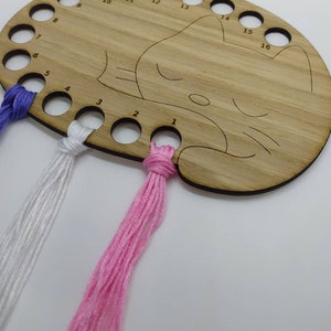 Cat Cross Stitch Thread Holder Organiser, Embroidery Floss - Etsy