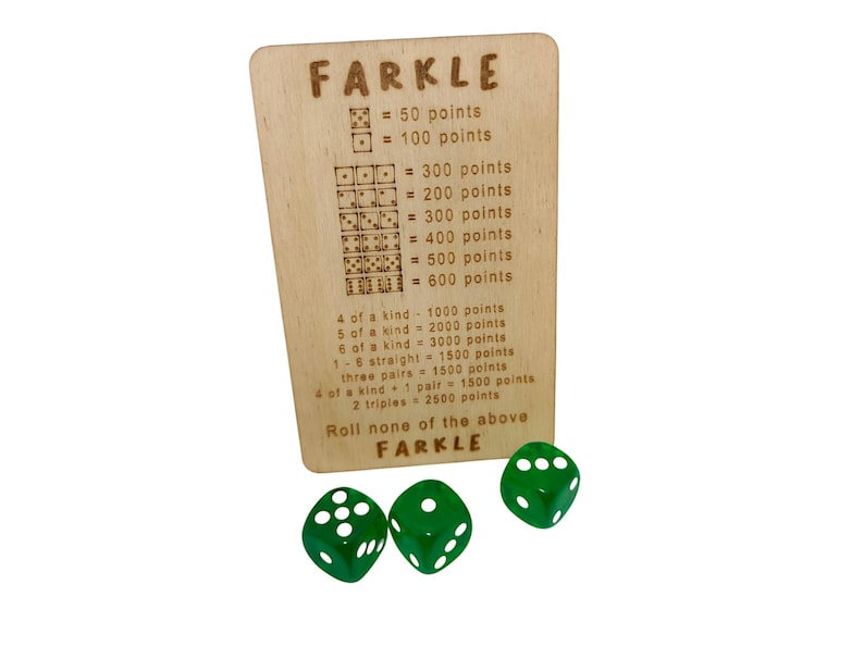 Farkle & Pig Wooden Dice Game Set – Fun for All Ages! - Etsy Canada