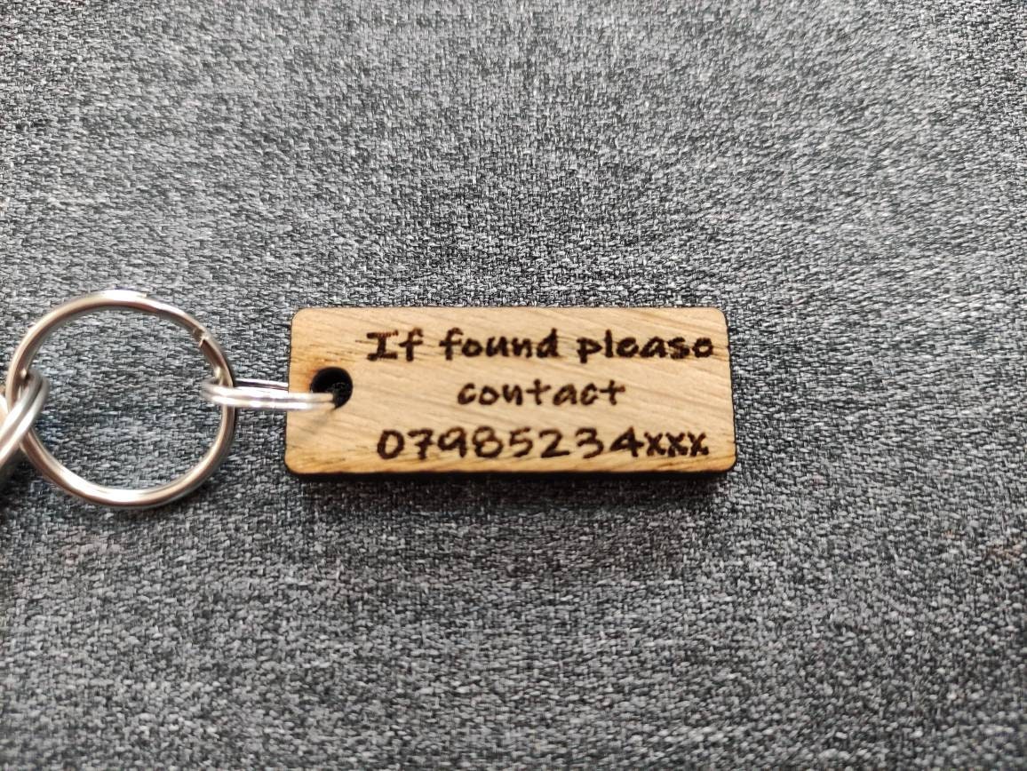 If Found Keyring Lost Keys - Etsy UK