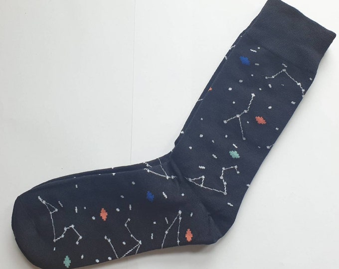 Starry Night Socks Galaxy Cosmos Sky Universe Unisex Fun Bright Designs ...