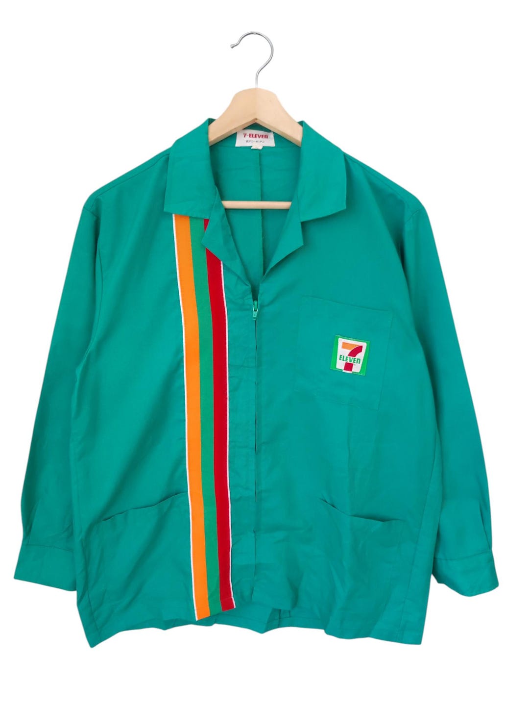 Vintage Seven Eleven Open Collar Staff Shirts Retro Seven Eleven Shirts ...
