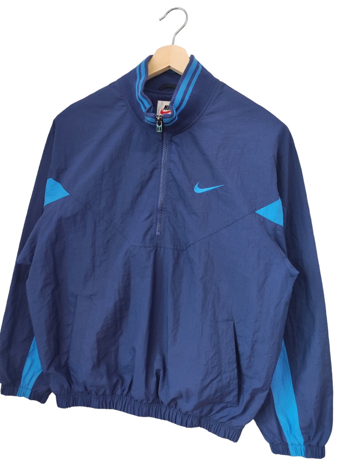 Vintage Nike Block Nike 90s Blue Jacket Nike Light Jacket Nike ...