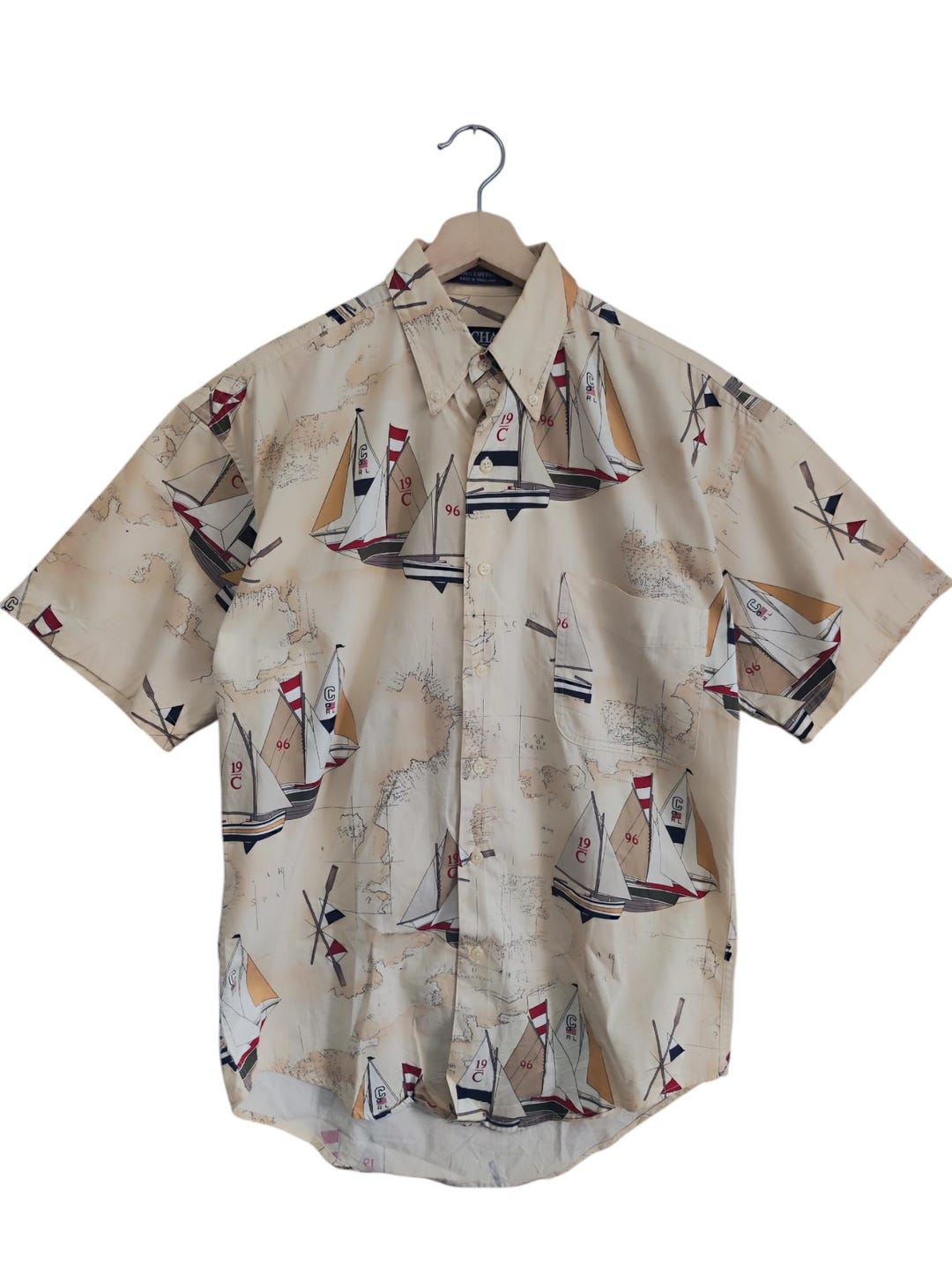 Vintage Chaps RL 90s Ralph Lauren Chaps Yathing Over Print Chaps Ralph ...