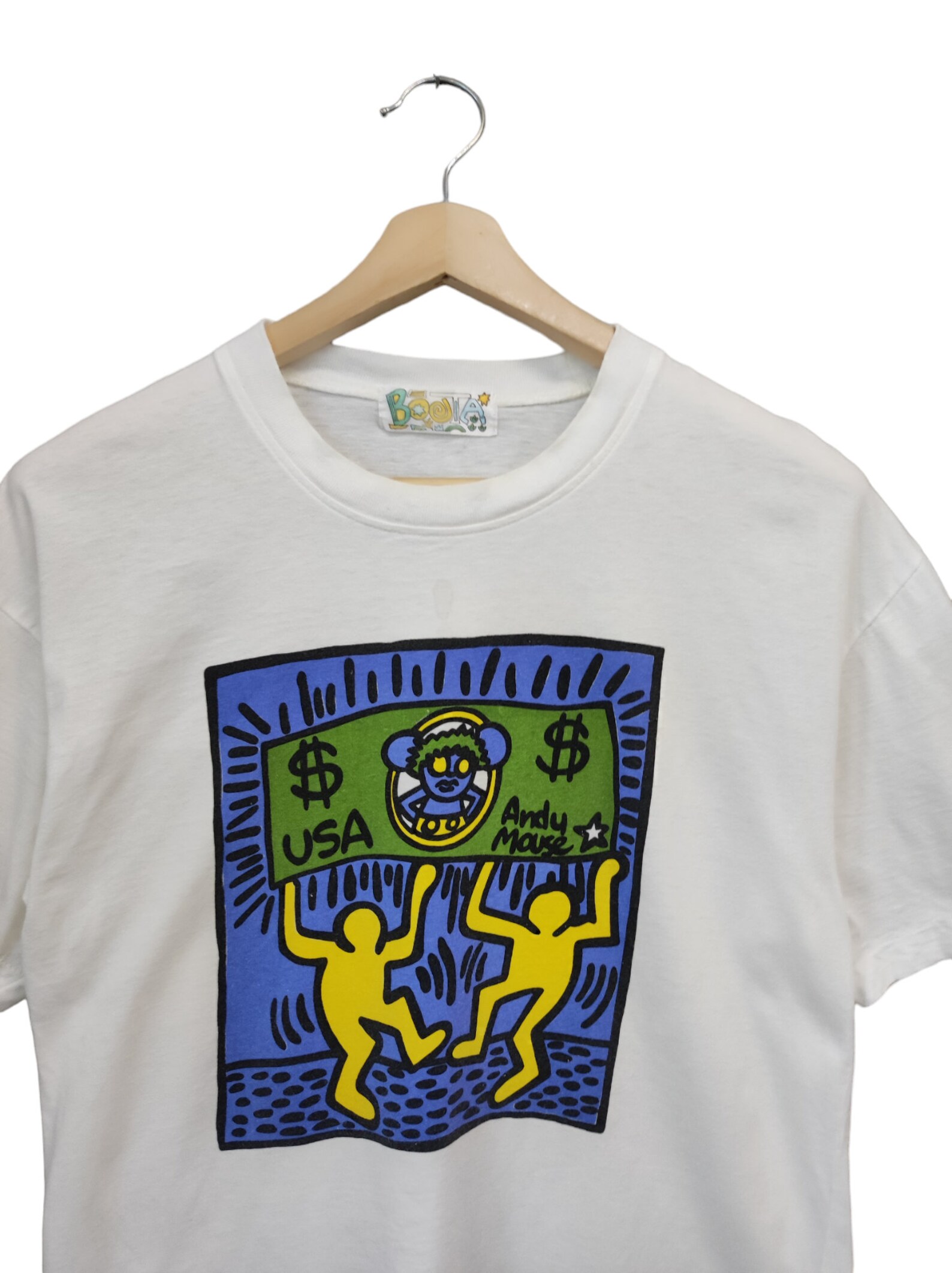 Vintage 80s Keith Haring POP SHOP Haring USA Andy Mouse Vintage Haring ...