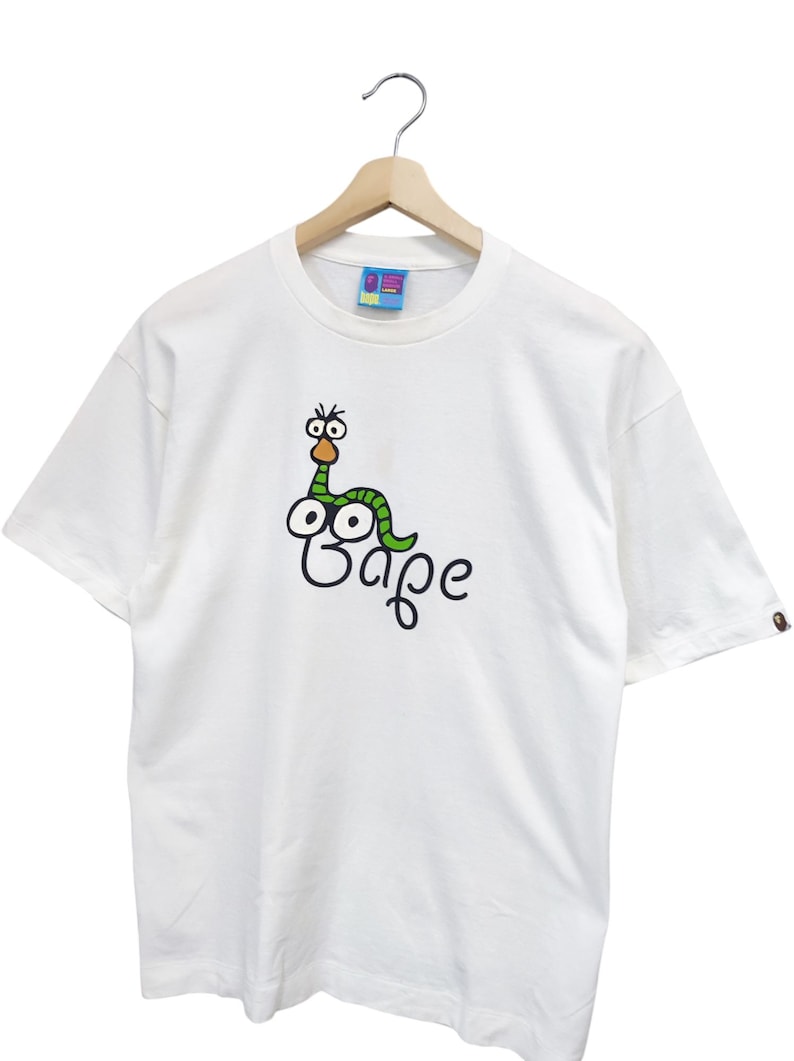 Vintage Bape X Nigo Ursus Worm Bape Art Work A Bathing Ape Ursus General's Choice Stretwear Hip ...