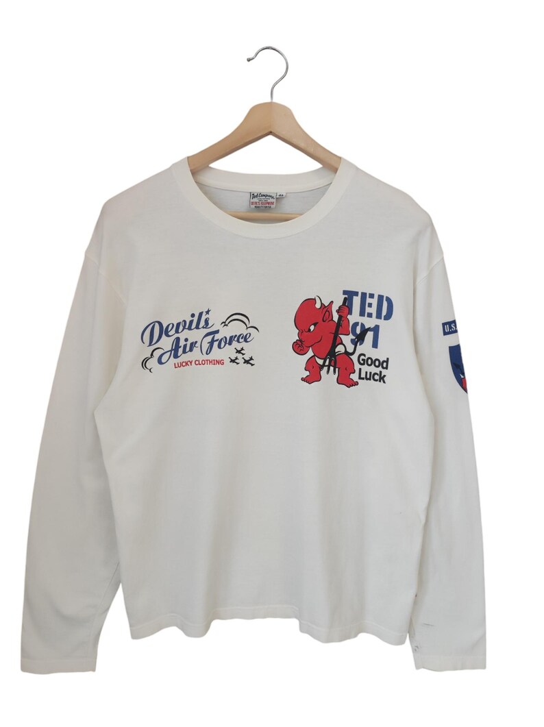 Vintage 90s Ted Company TEDMAN Devil Air Force Lucky Clothing Strategic ...