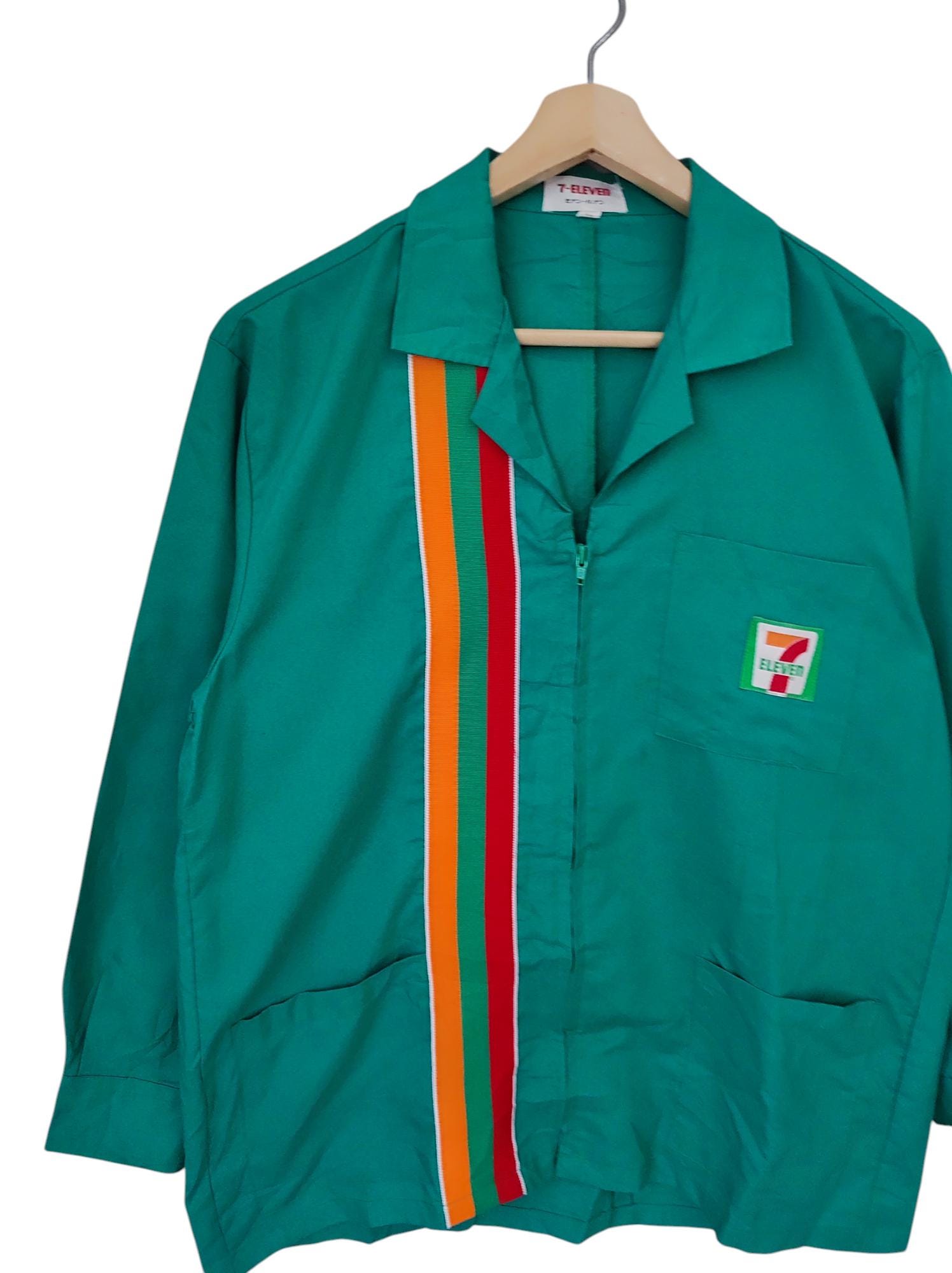 Vintage Seven Eleven Open Collar Staff Shirts Retro Seven Eleven Shirts ...