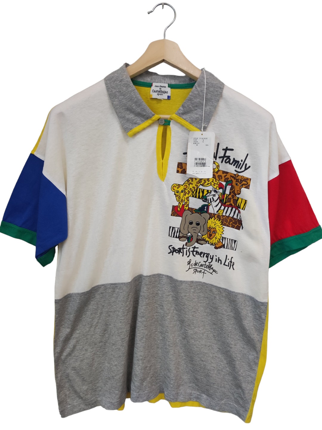 Vintage JC CASTELBAJAC Sports is Energy in Life Castelbajac Family ...