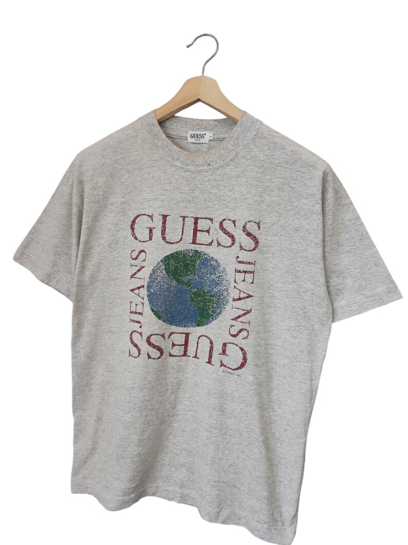 Vintage 1994 Guess Guess Jeans Worldwide Retro Logo Guess International ...