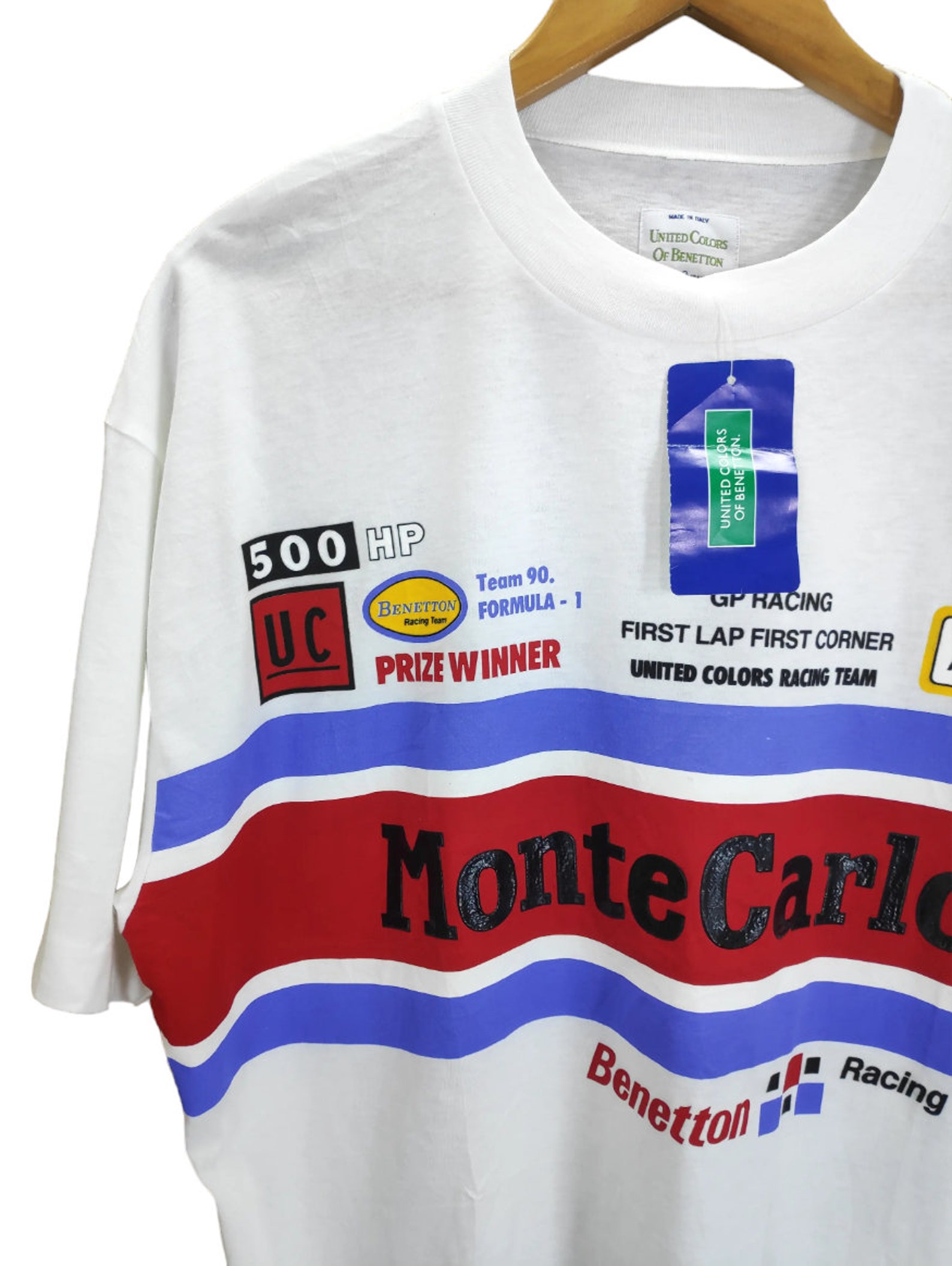 Vintage 90s Benetton Monte Carlo United Color of Benetton Classic Logo ...