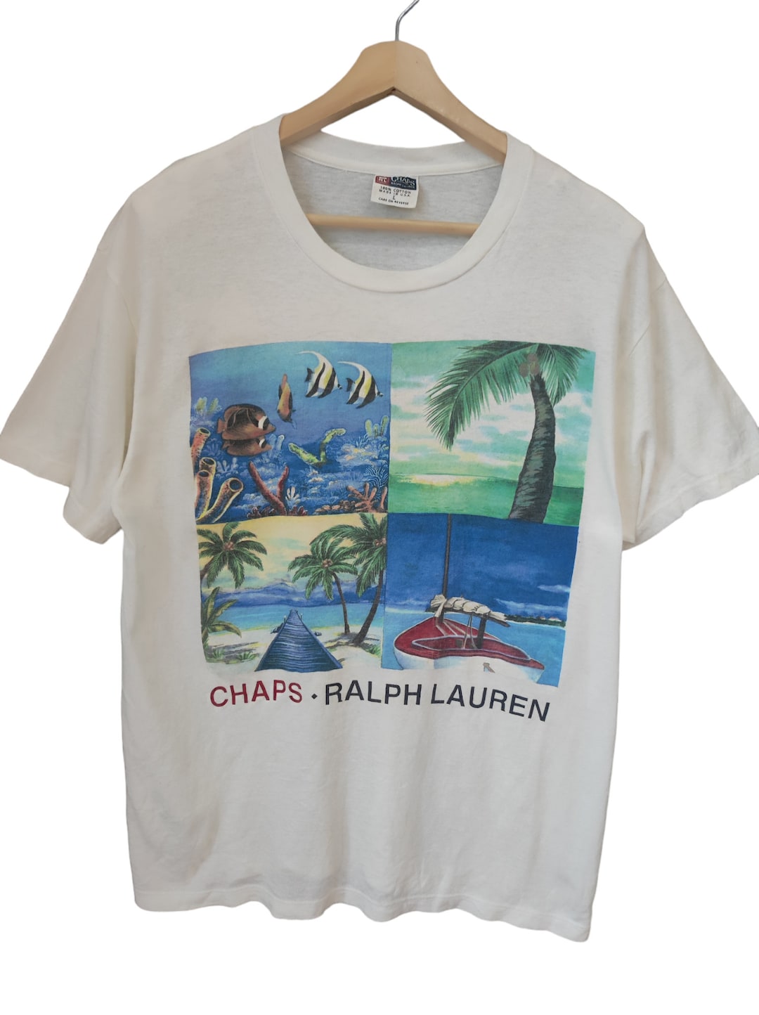 Vintage Chaps RL 90s Ralph Lauren Chaps Beach Aloha Sunny Hawaiian ...