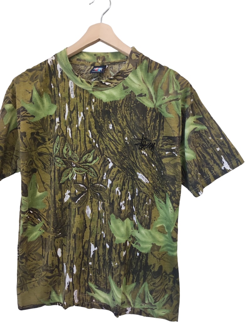 90s OG Stussy Real Tree Stussy Camouflage Stussy Hunting Wild Forest ...