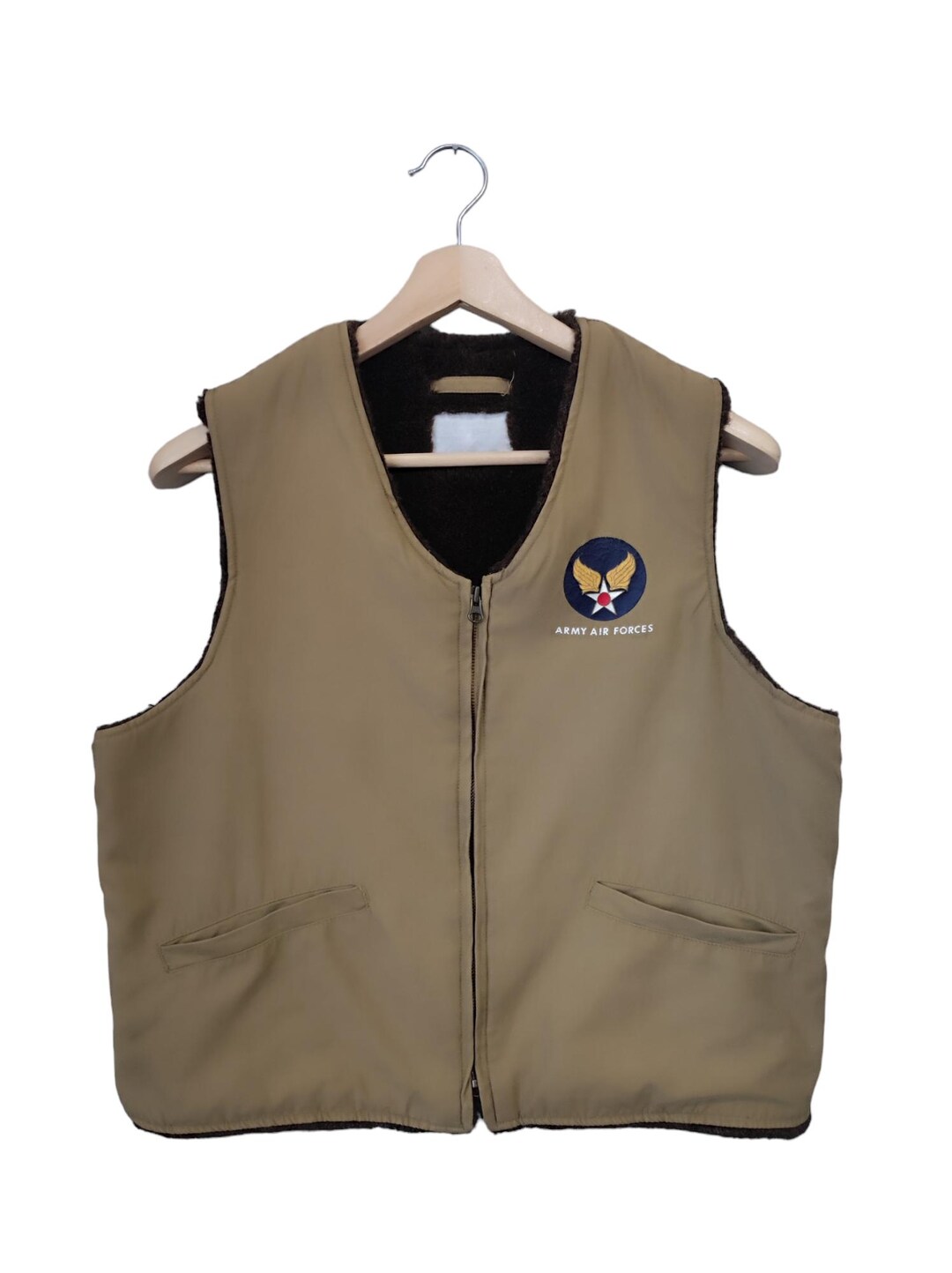 Vintage USAF United States Army Forces Vest Jacket Medium Inspired Buzz ...