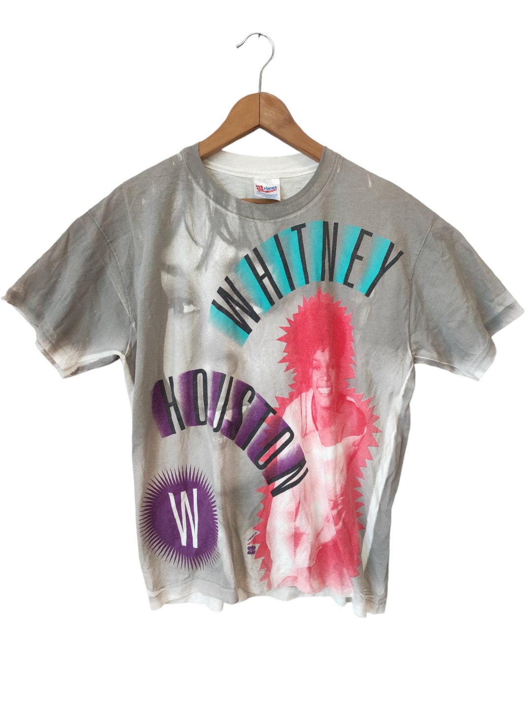 Vintage 90s Whitney Houston All Over Print 1993 AOP Large Made in USA ...