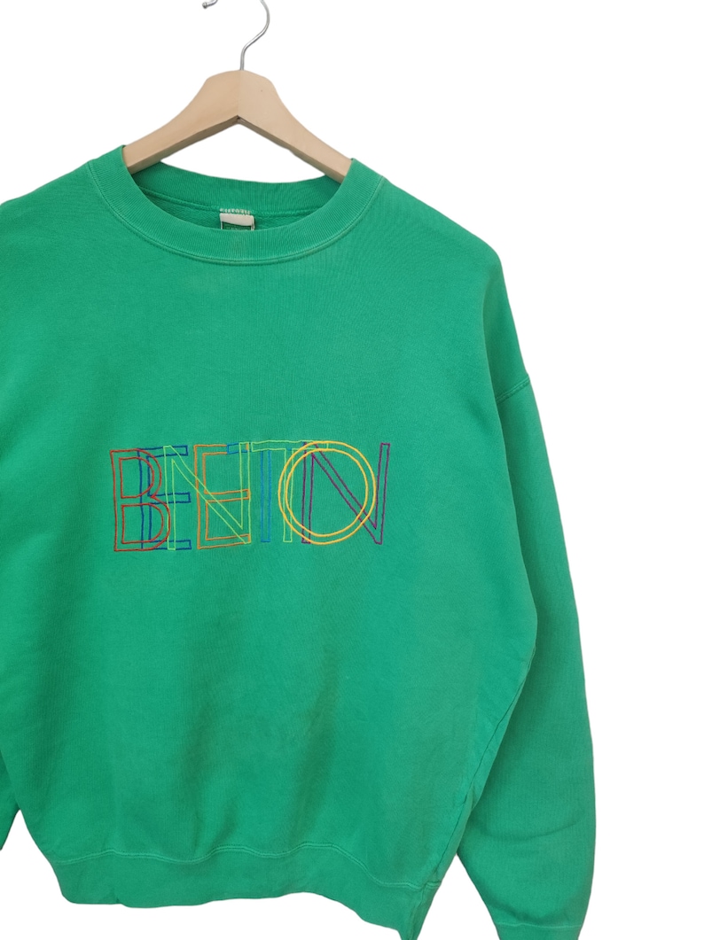 Vintage 90s Benetton Retro Sweatshirt United Color of Benetton Classic ...