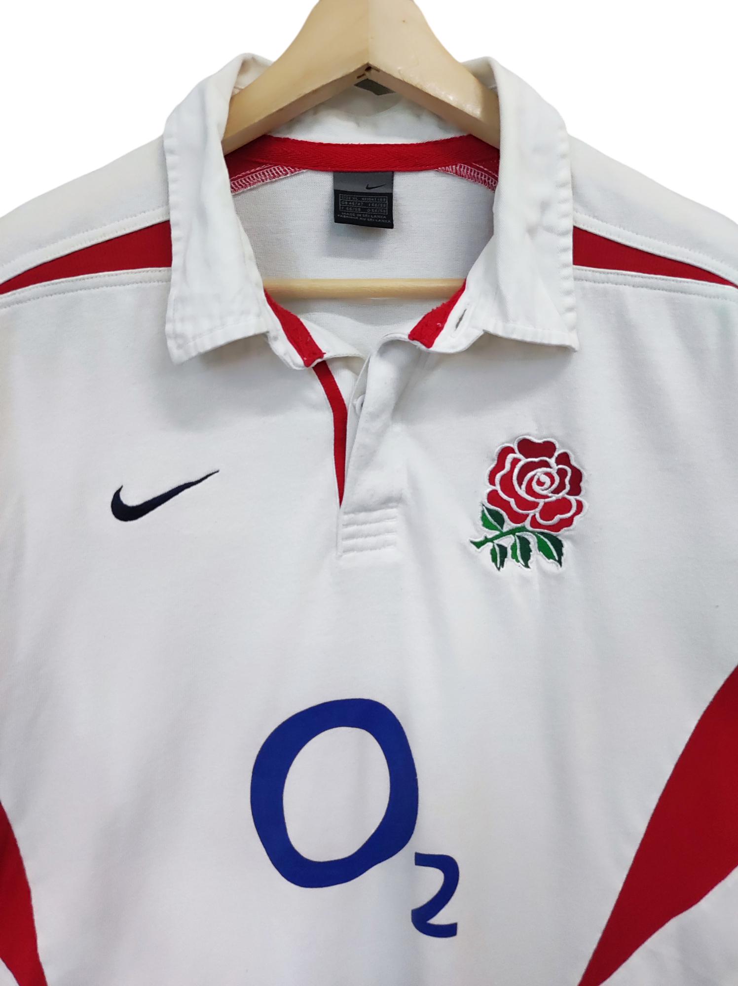 Vintage Y2K Nike England O2 Polo Rugby Shirt X Large Nike England O2 ...