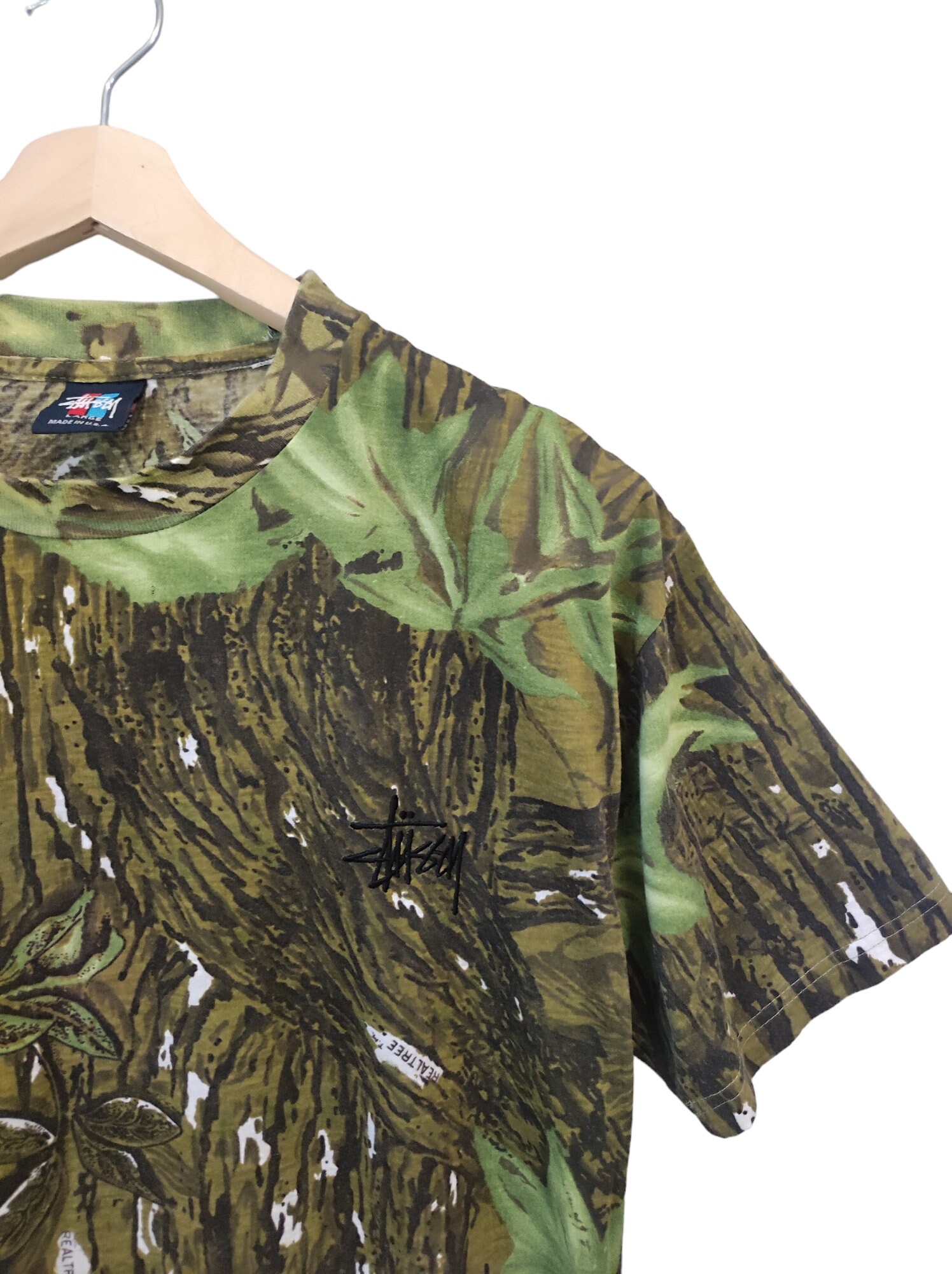 90s OG Stussy Real Tree Stussy Camouflage Stussy Hunting Wild Forest ...