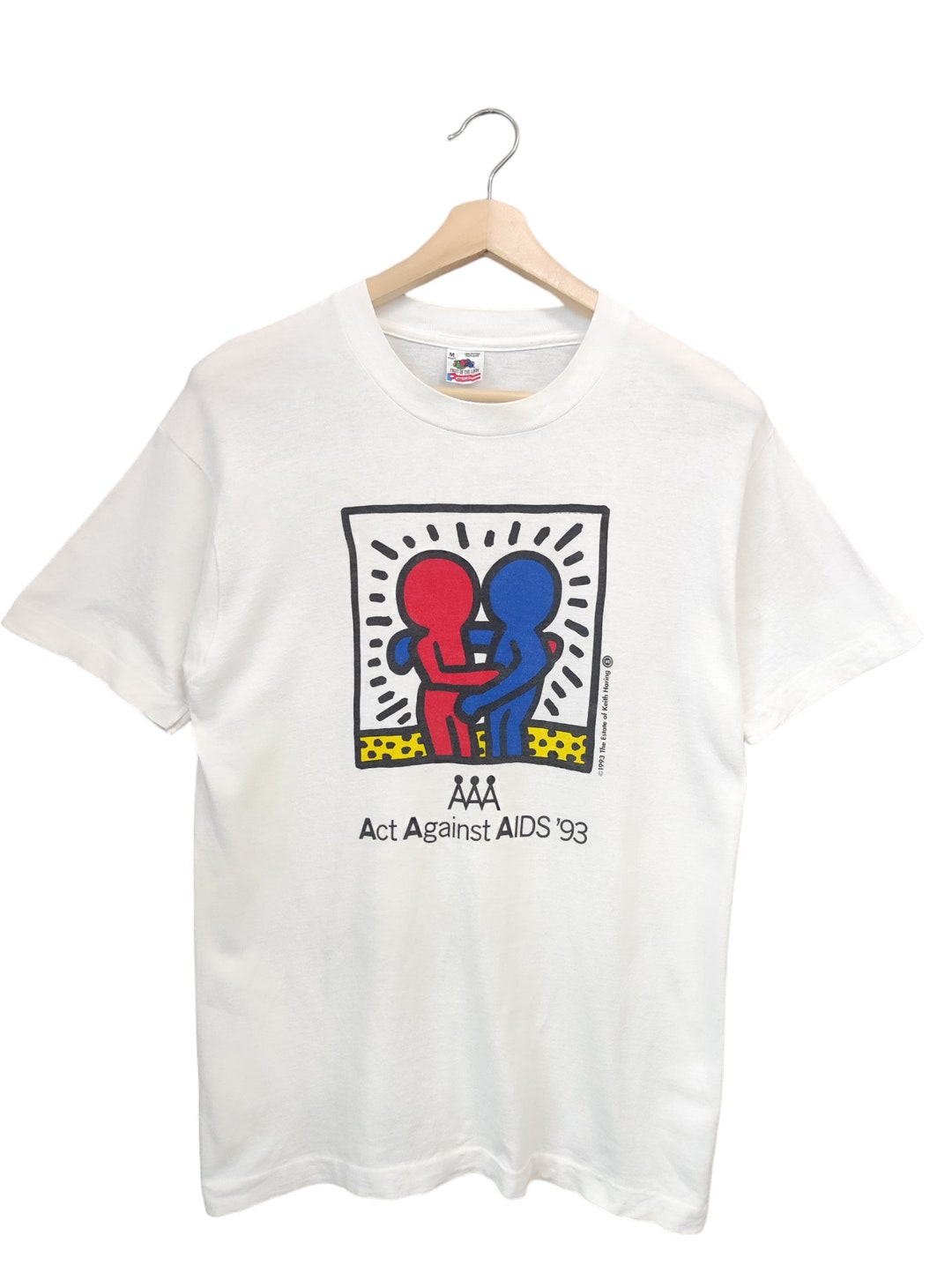 Vintage 1993 Keith Haring FOTL Keith Haring USA AAA Act Against Aid ...