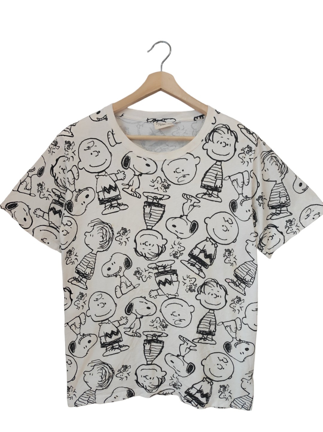 90s PEANUTS Cartoon Network Graphic All Over Print T Shirts Funky 90s ...