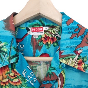 80s Vintage Decode Collection Japan Hawaiian Open Collar Shirts 100% ...