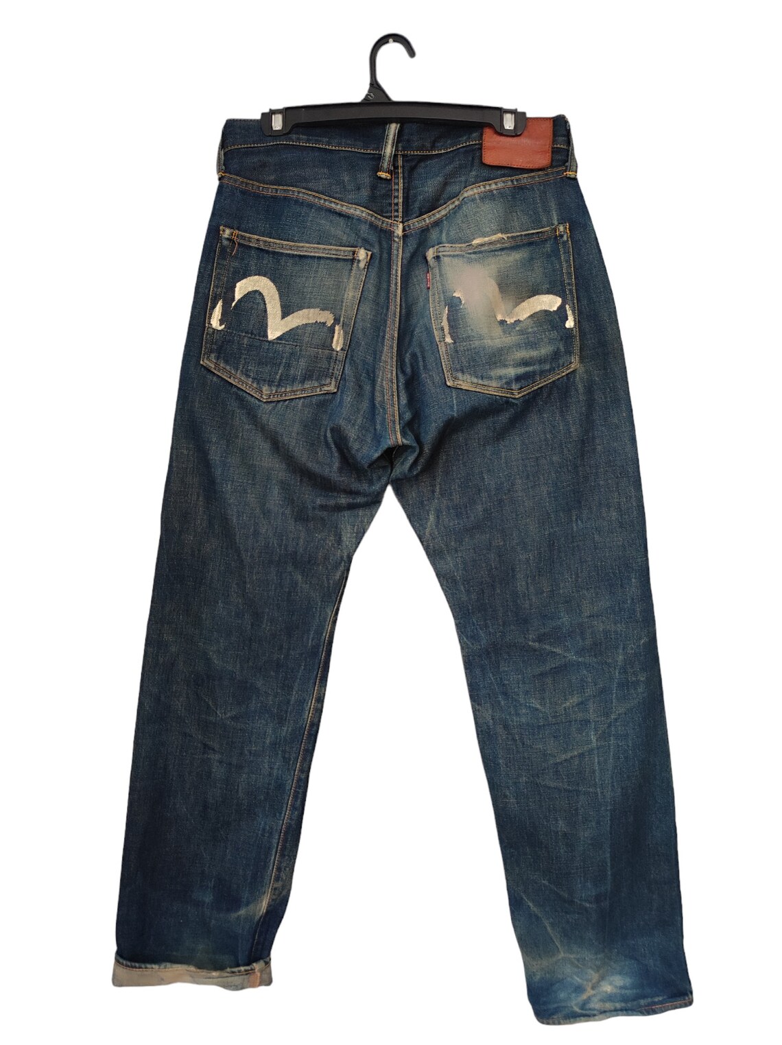 Vintage Evisu Lot 2001 Evisu Yamane Stone Washed Denim Red Selvaged ...