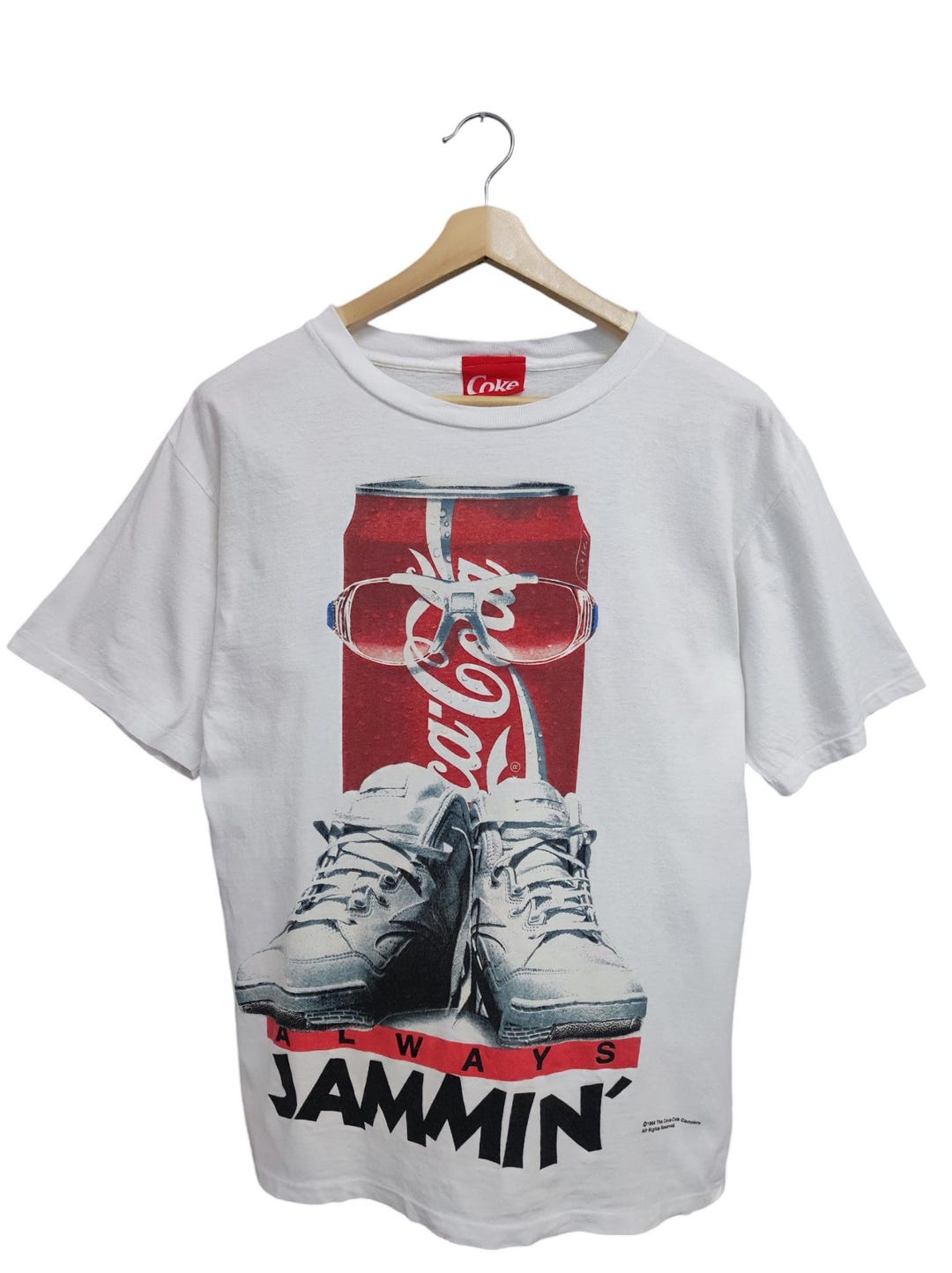 Vintage 1998 USA Coca Cola Always Jamming Coca Cola T Shirt Retro 90s ...