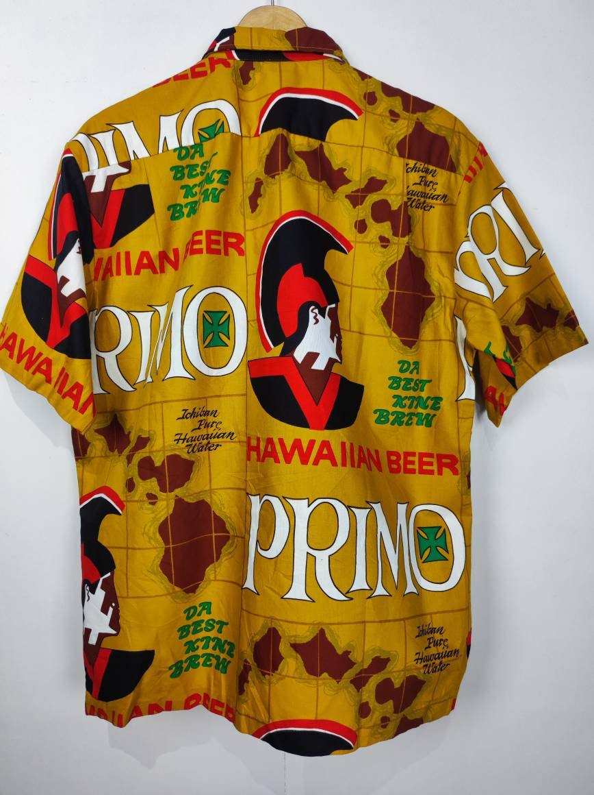 Vintage Hawaiian Primo Hawaiian Beer Primo USA Hawaii Shirt Beach ...