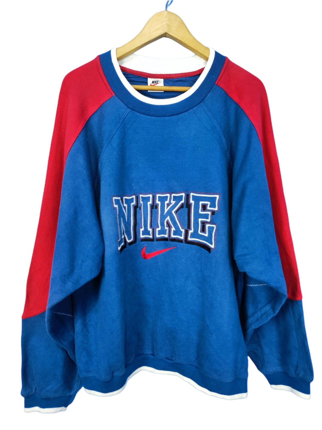 Vintage Nike Swoosh Nike Crewneck Sportswear Nike Usa 90s Nike Block ...