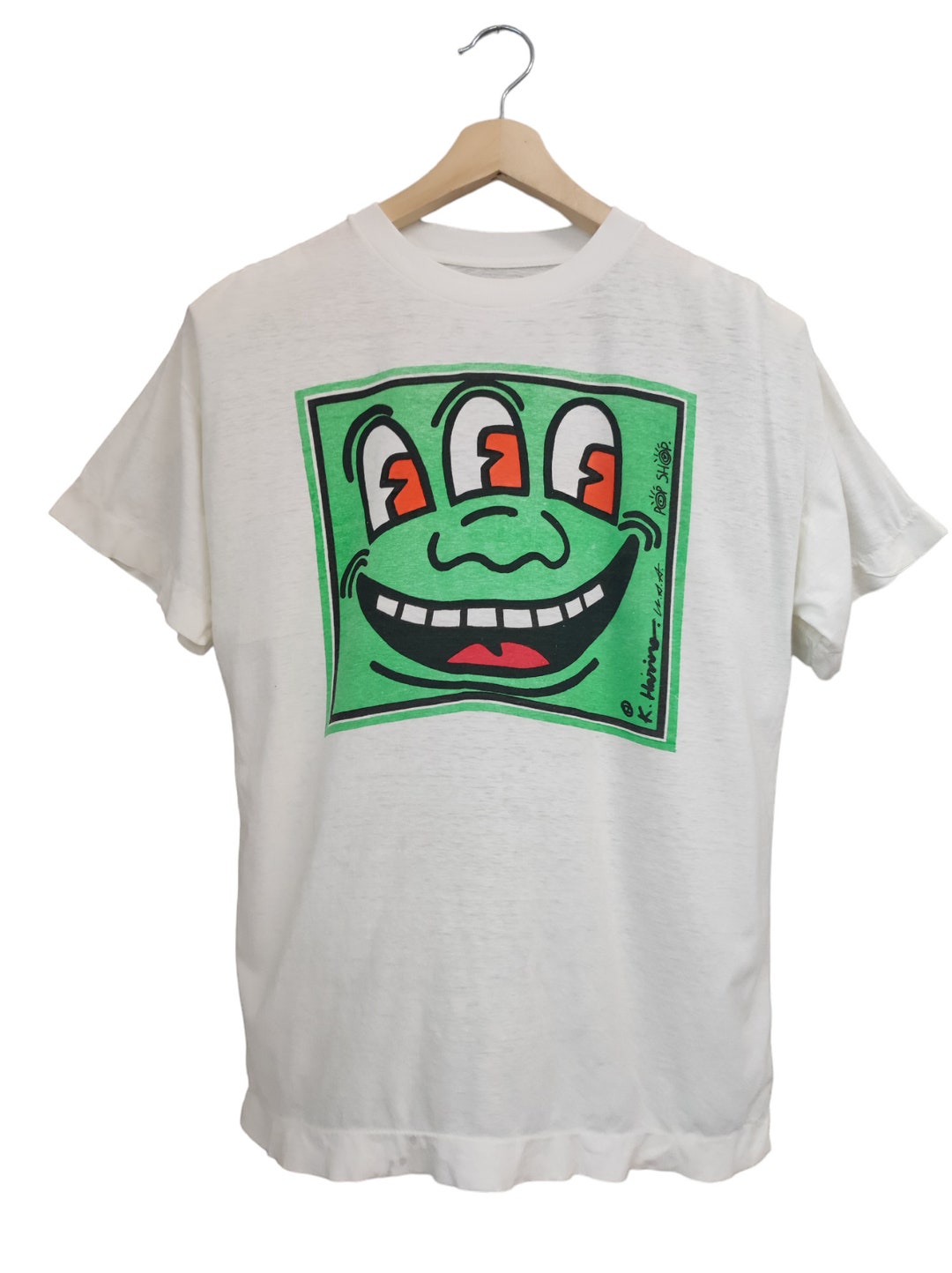 Vintage Keith Haring 3-eyed Monster Pop Shop Keith Haring 80s USA ...