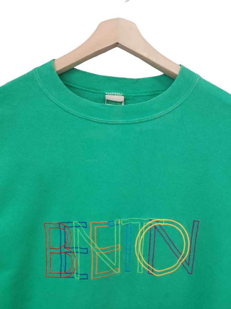 Vintage 90s Benetton Retro Sweatshirt United Color of Benetton Classic ...