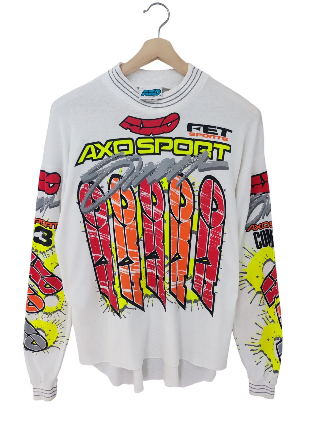 Vintage 90's AXO Motocross Motorsport USA Shirts Motorcross Supercrosst ...