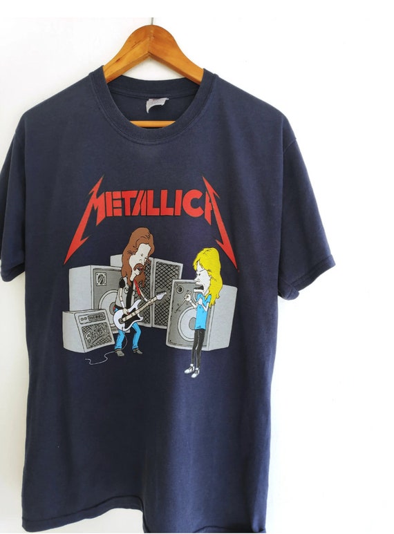 Vintage Y2K MTV Beavis and Butt-head Metallica X ACDC… - Gem