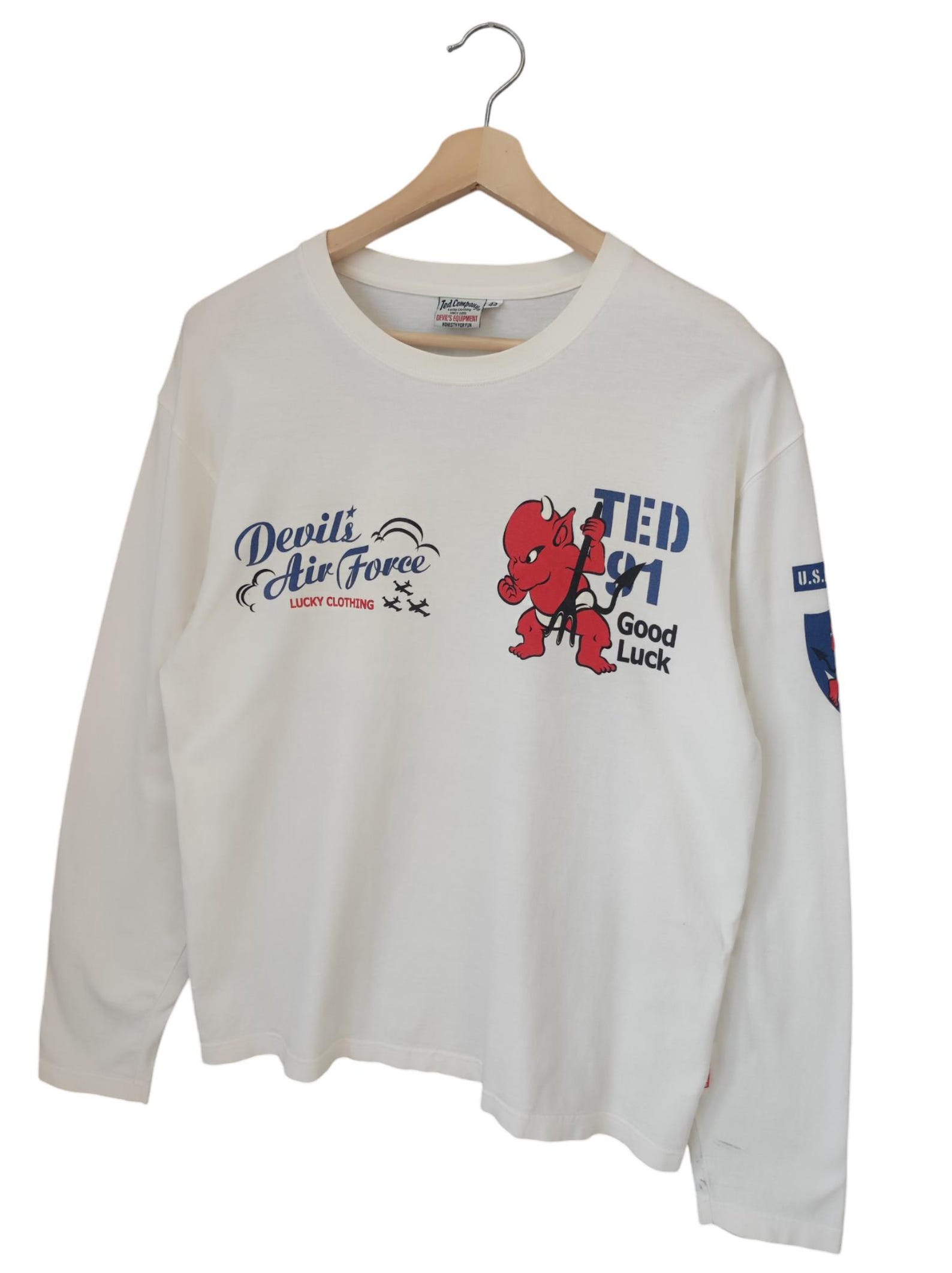 Vintage 90s Ted Company TEDMAN Devil Air Force Lucky Clothing Strategic ...