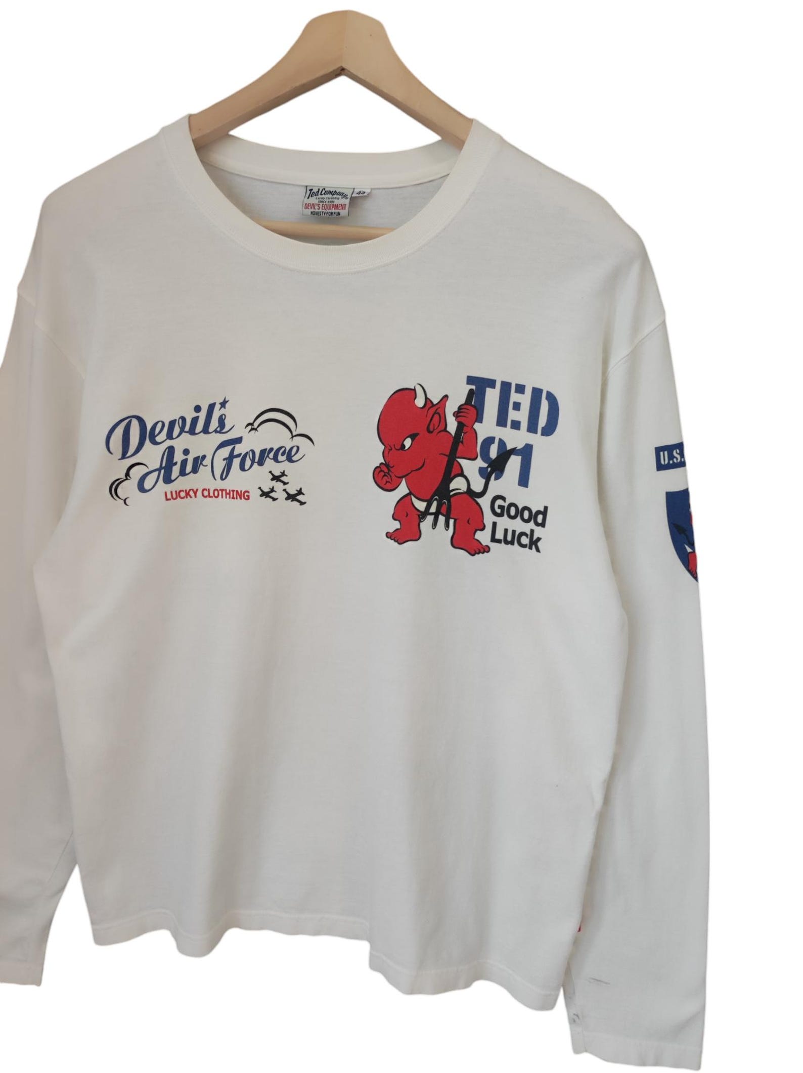 Vintage 90s Ted Company TEDMAN Devil Air Force Lucky Clothing Strategic ...