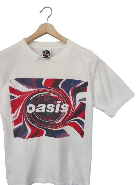Vintage 90s OASIS USA Tour Oasis Swirl Union Jack Tou… - Gem
