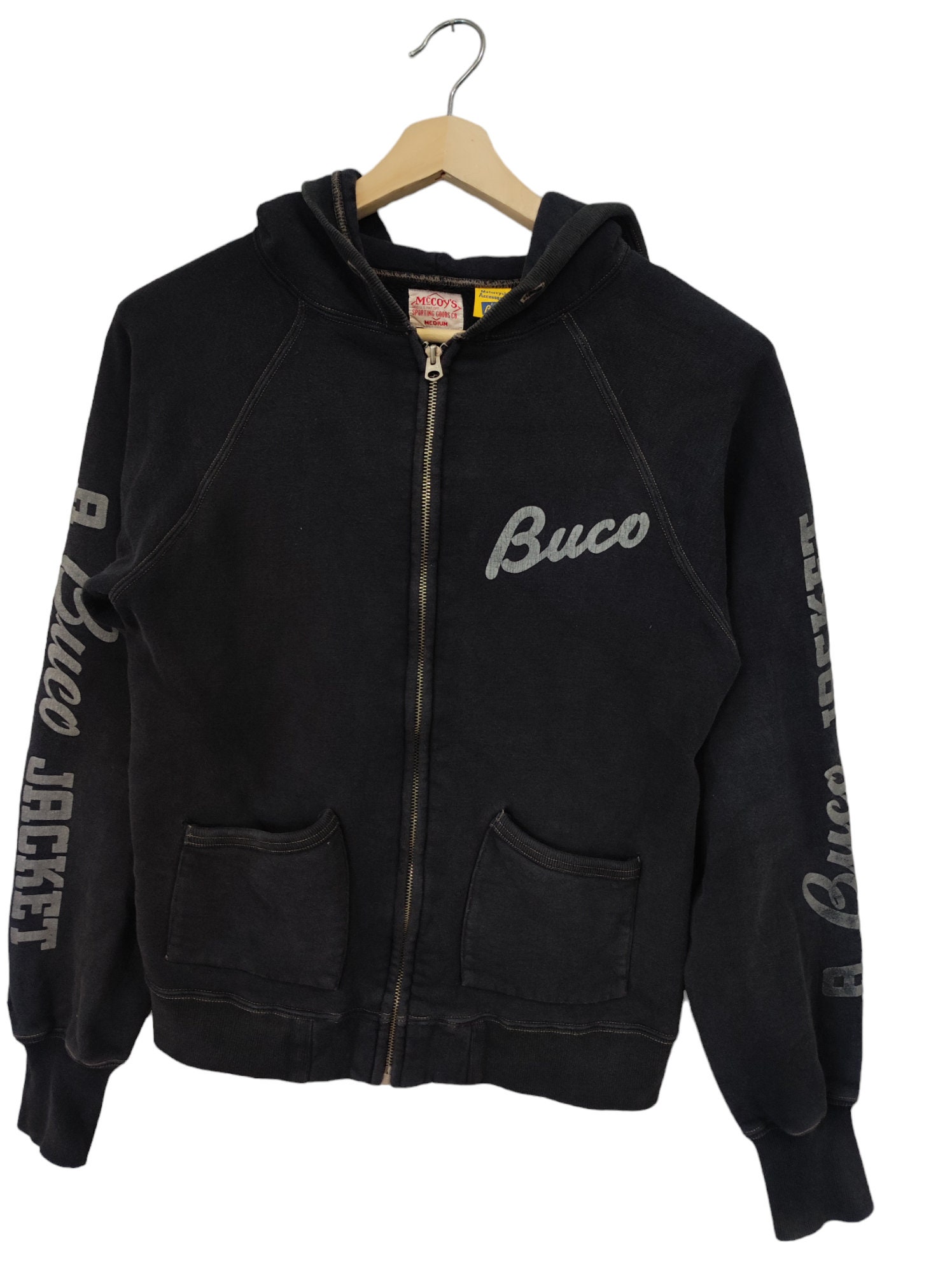 Vintage 90s Buco Mccoy's Motorcycle Accessories Sweatshirt Hoodie Medium Mccoy's A Buco Jacket ...