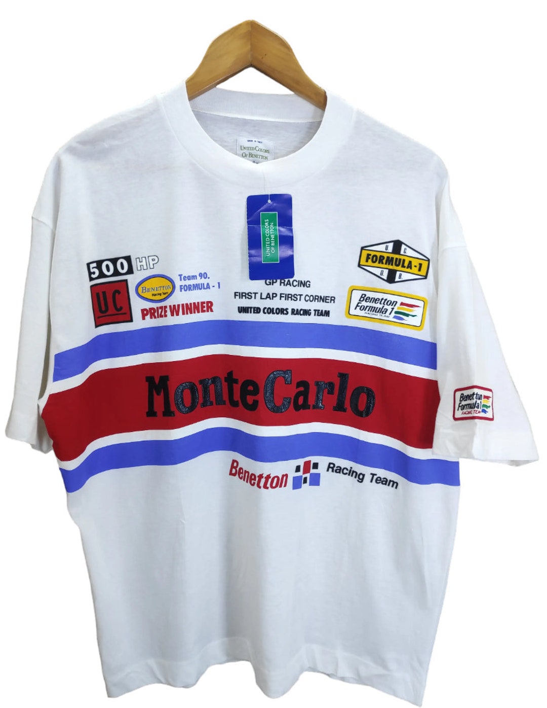Vintage 90s Benetton Monte Carlo United Color of Benetton Classic Logo ...