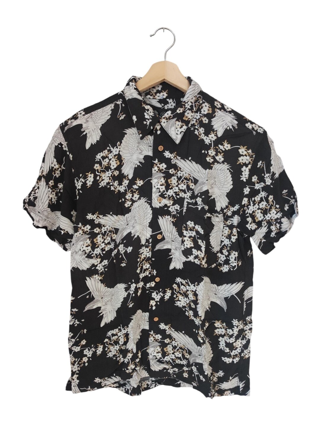 Vintage Roushatte Japan Aloha Hawaiian Shirts 100% Rayon Sun Surf Inspired "airboren Japanese ...