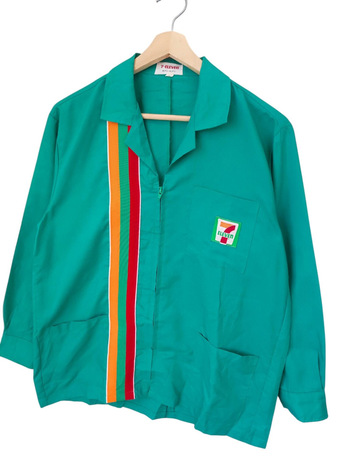 Vintage Seven Eleven Open Collar Staff Shirts Retro Seven Eleven Shirts ...