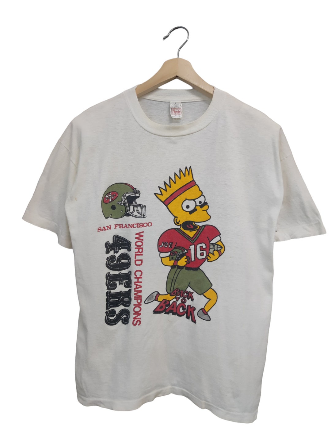 Vintage 80s San Francisco 49ers Forty Niners X Bart Simpsons NFL 49ers ...
