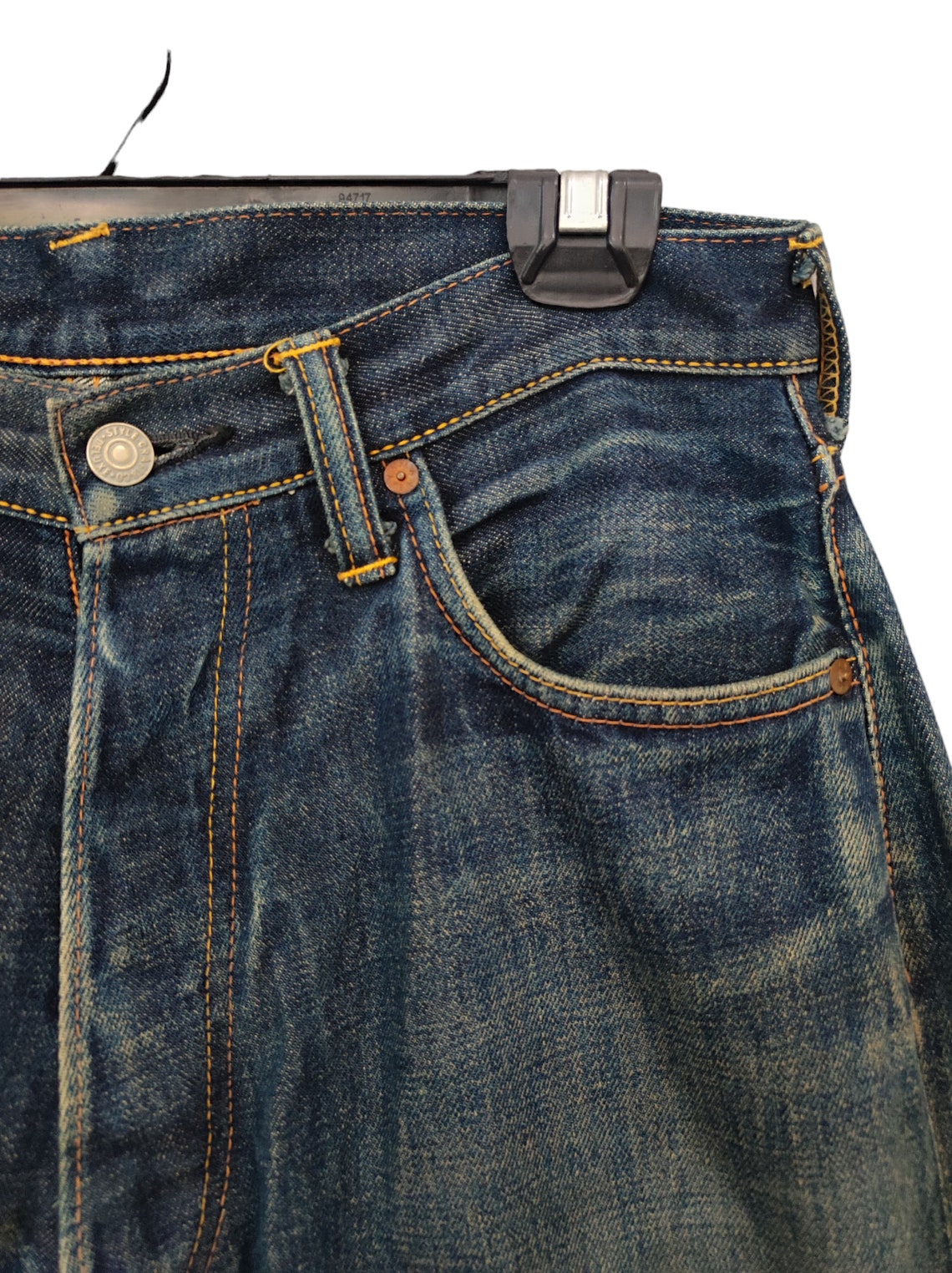 Vintage Evisu Lot 2001 Evisu Yamane Stone Washed Denim Red Selvaged ...